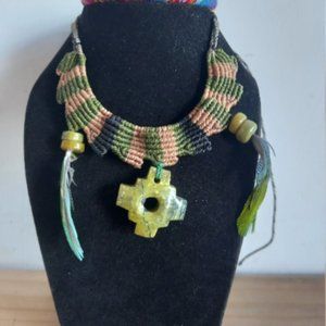 Jewelry | Peruvian Usable Necklace Woven In Macrame Thread And Natural ...